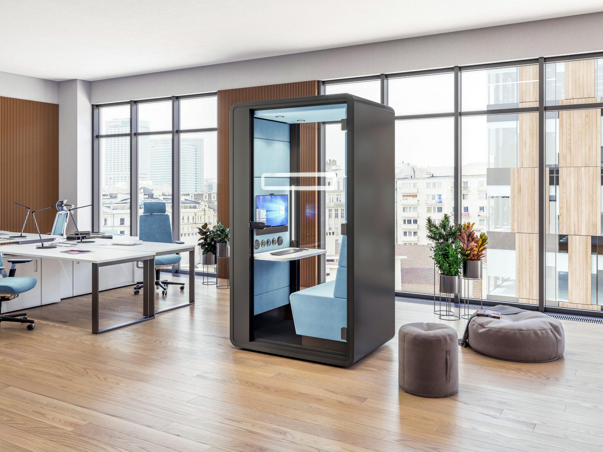 HushHybrid | Solo Video Conferening Booth | Max Furniture